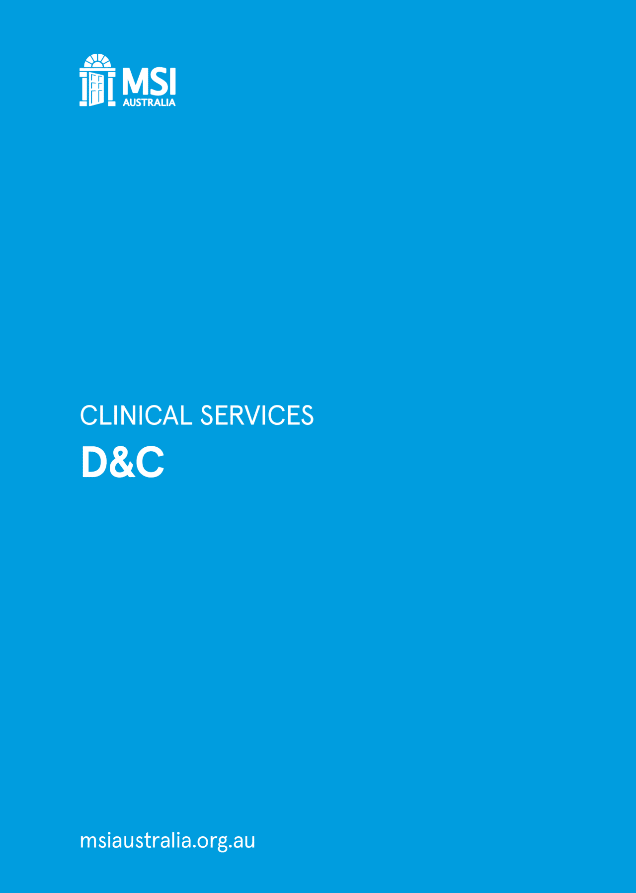 Clinical Services - Dilation and Curettage (D&C) | MSI Australia