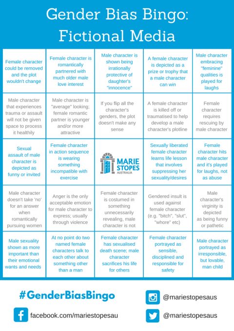 Gender Bias in the Media: Gender Bias Bingo | MSI Australia
